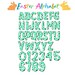 Easter Alphabet Doodle Letters Png Bundle, Bunny Letters Sublimation ...