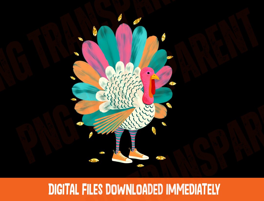 Long Legged Turkey Png, Thanksgiving Coquette Png, Preppy Girly ...