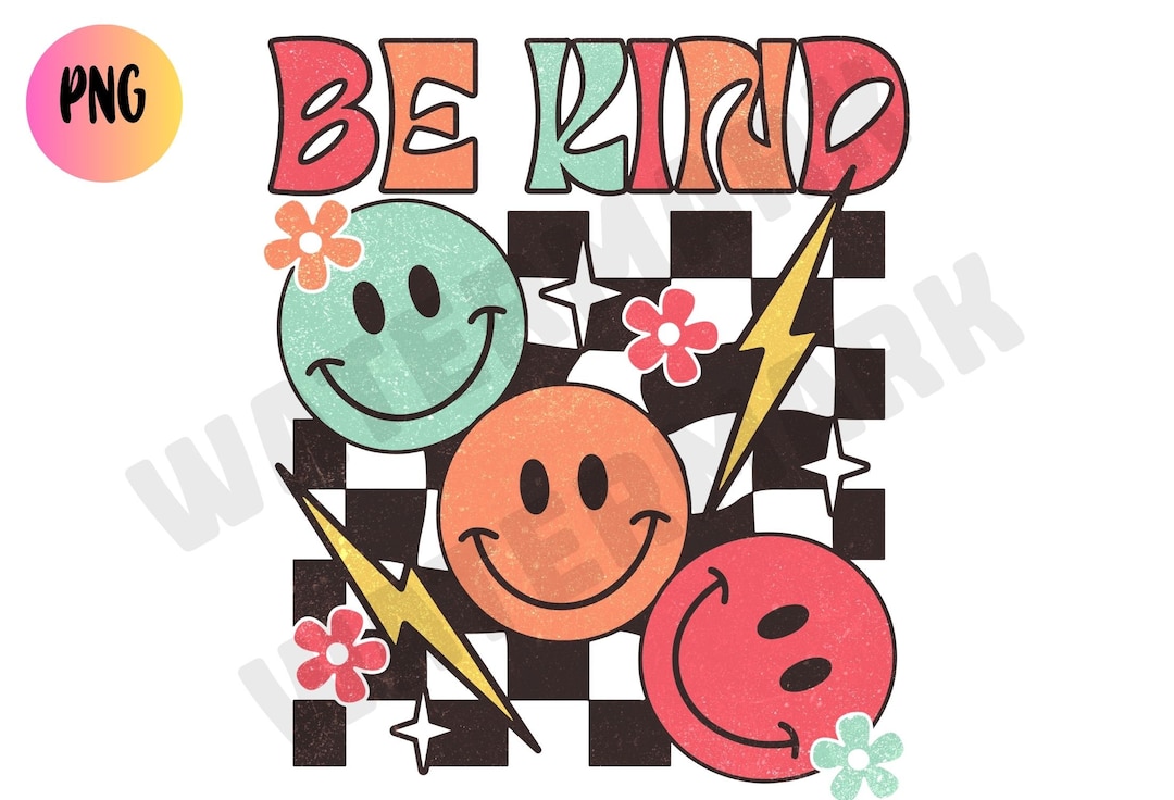 Retro Be Kind Png, Groovy Be Kind, Vintage Groovy Boho Be Kind ...
