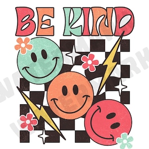 Retro Be Kind Png, Groovy Be Kind, Vintage Groovy Boho Be Kind ...