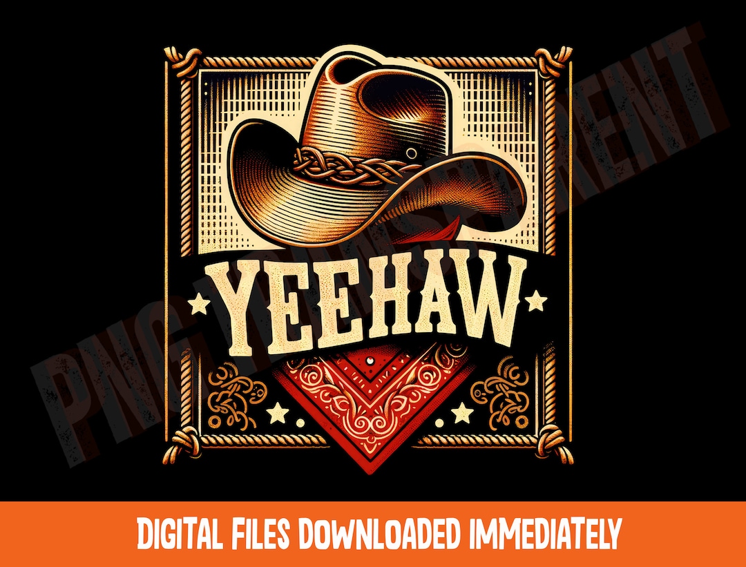 Yeehaw Cowboy Cowgirl Png, Western Country Png, Howdy Southern Png ...