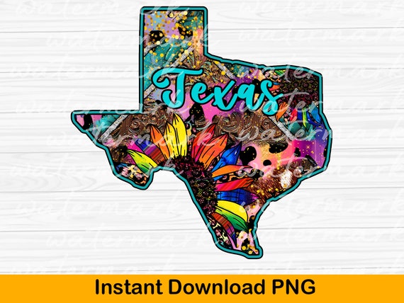 Texas Sublimation Download Texas Png Texas Serape Leopard - Etsy