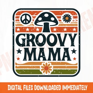 Groovy Mama PNG, 70s Sublimation, Retro Mom Png, Quirky 70s PNG ...