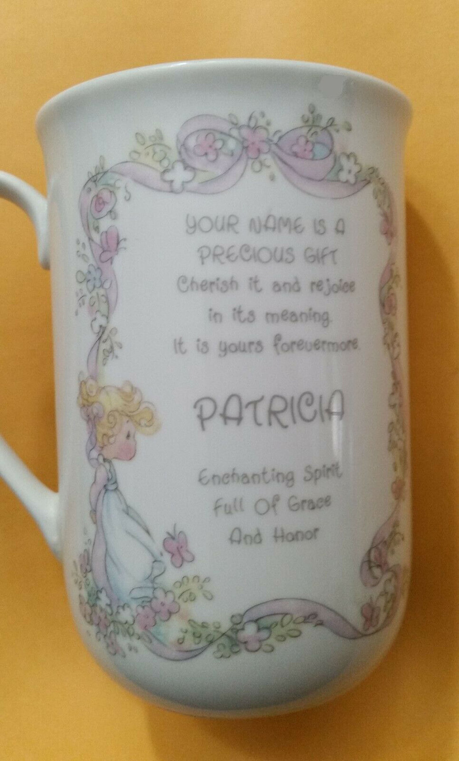 Precious Moments Mug :PATRICIA 1989 | Etsy