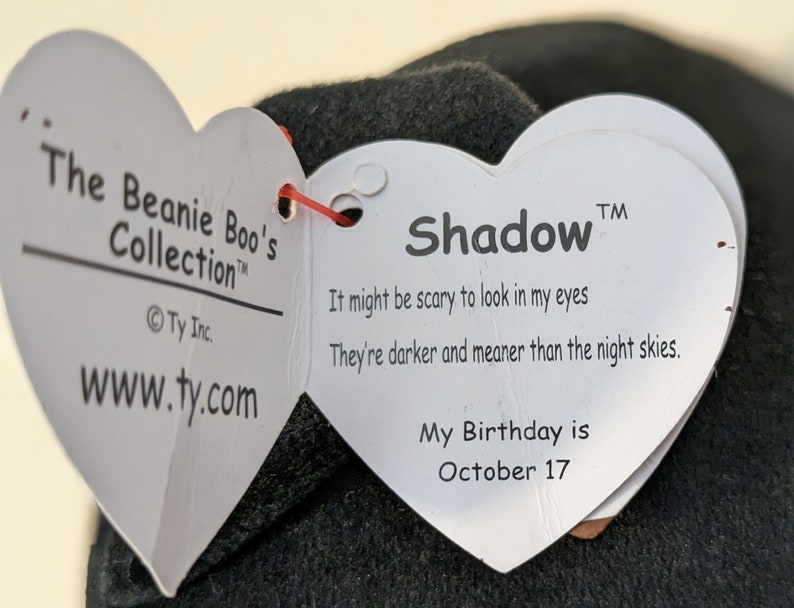 TY Beanie Boos: SHADOW the 9" Halloween Black Cat / Orange Green ...