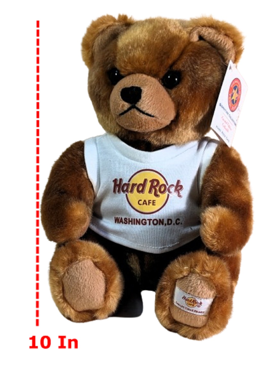 Toys Plush Animals: 10 Hard Rock Café WASHINGTON DC Collectible Teddy ...