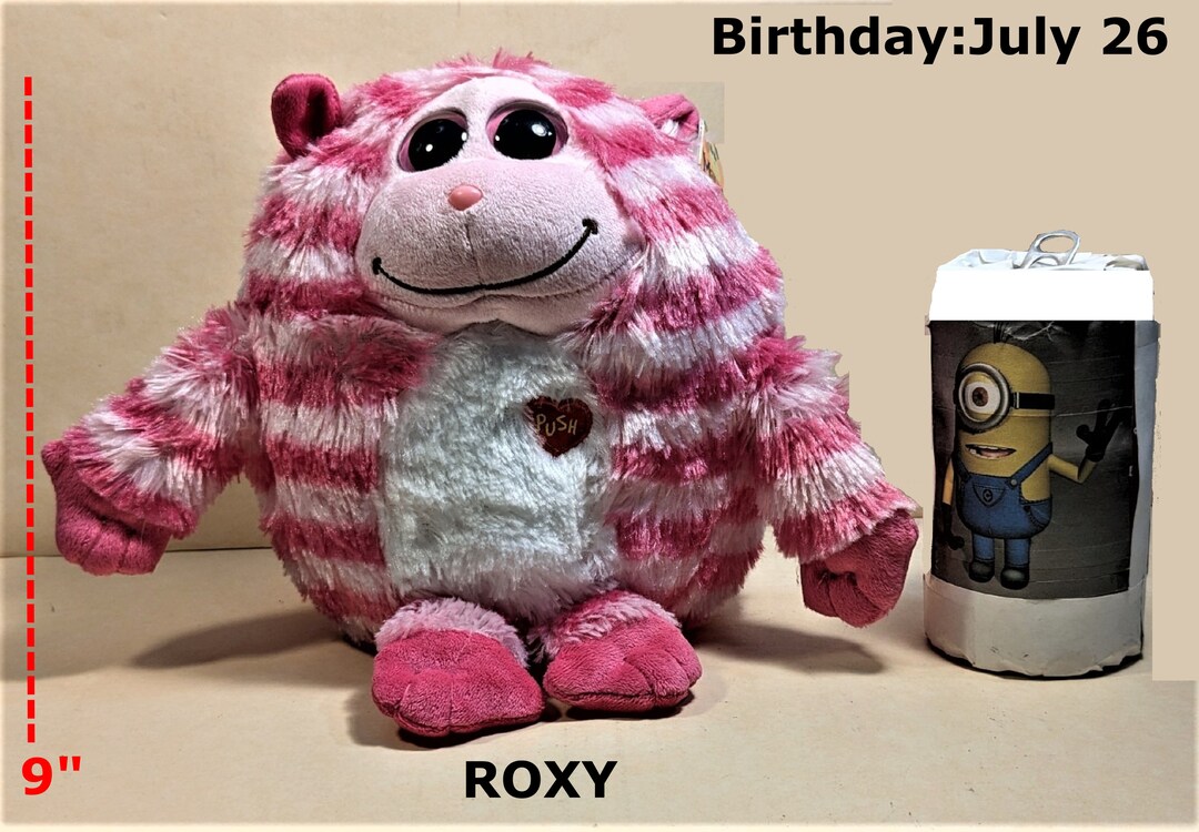 Ty Monstaz: 9 the Pink Roxy Pink 9. With Swing Tag. - Etsy