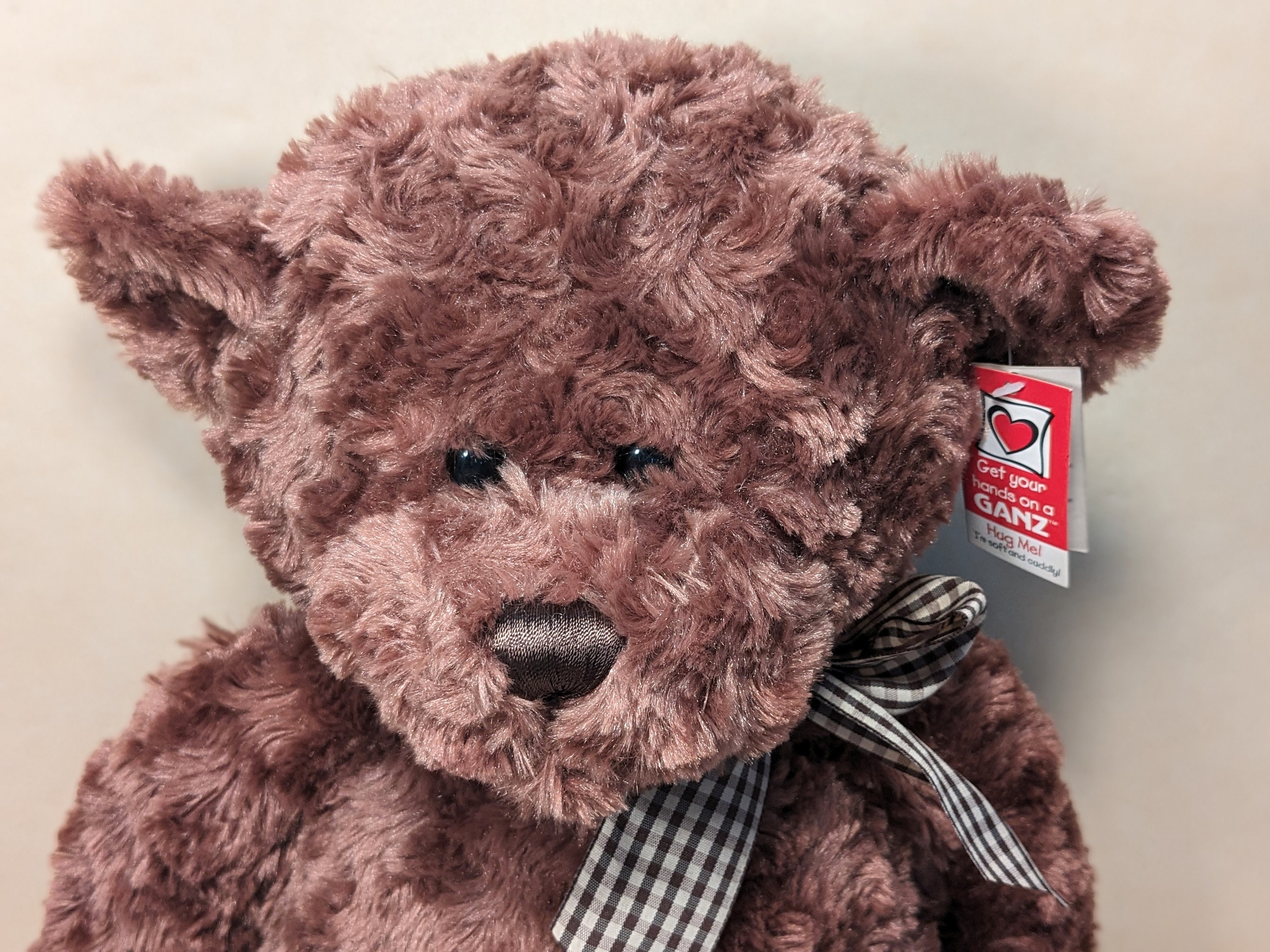 Plush Toys: Ganz Hug Me Teddy Bear 21 Plush Stuffed Animal Print Brown ...