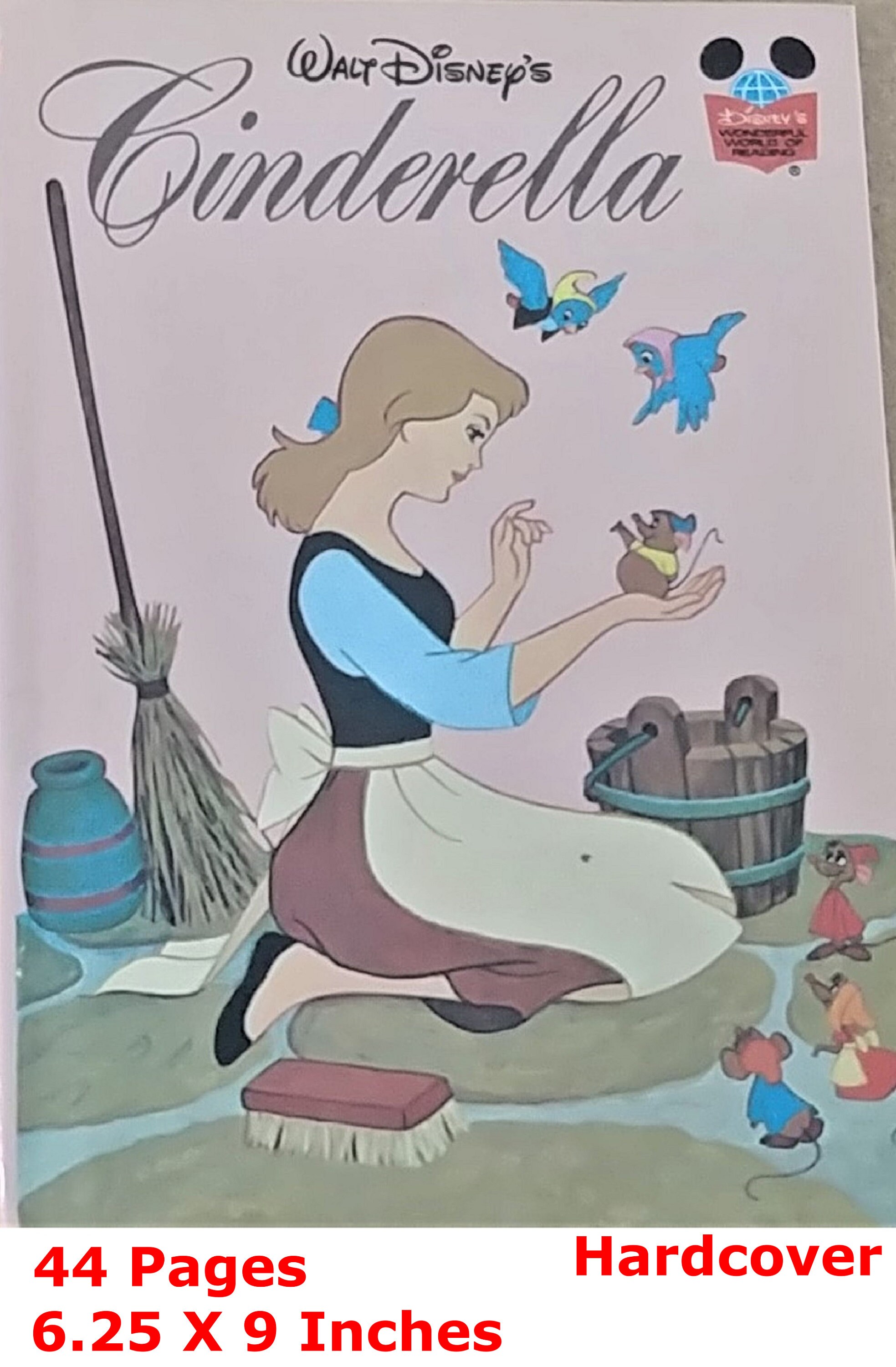 Kid Books: 1974 Walt Disney's Cinderella Random House Book Club Edition ...