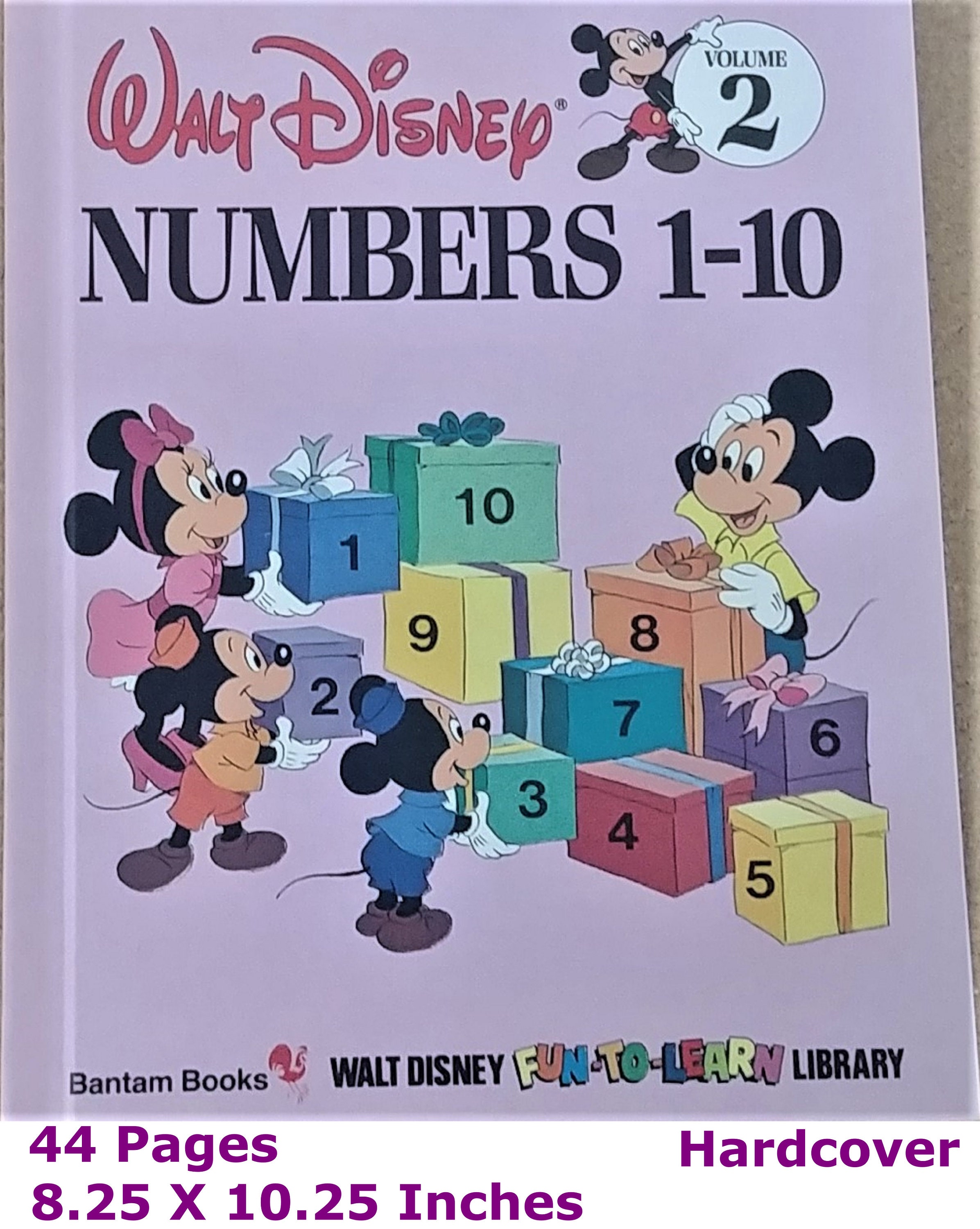 Kid Books: Numbers 1-10 walt Disney Library, Volume 2 book 2 in the ...