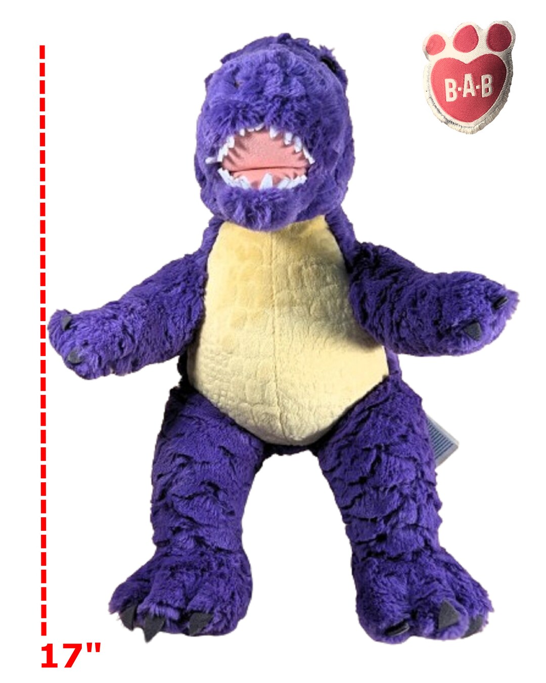 Plush Toys: Retired Build A Bear 17" Purple T-rex III Dinasaur. New. - Etsy