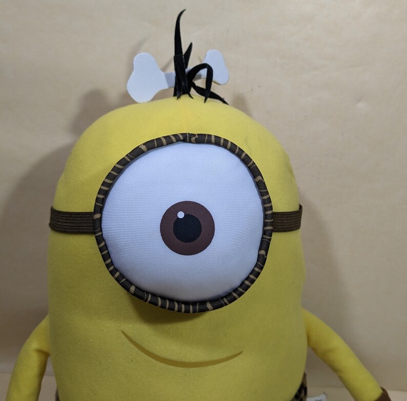 Plush Toys: 15" Despicable Me Minion Plush Stuart in Jungle Dress. - Etsy