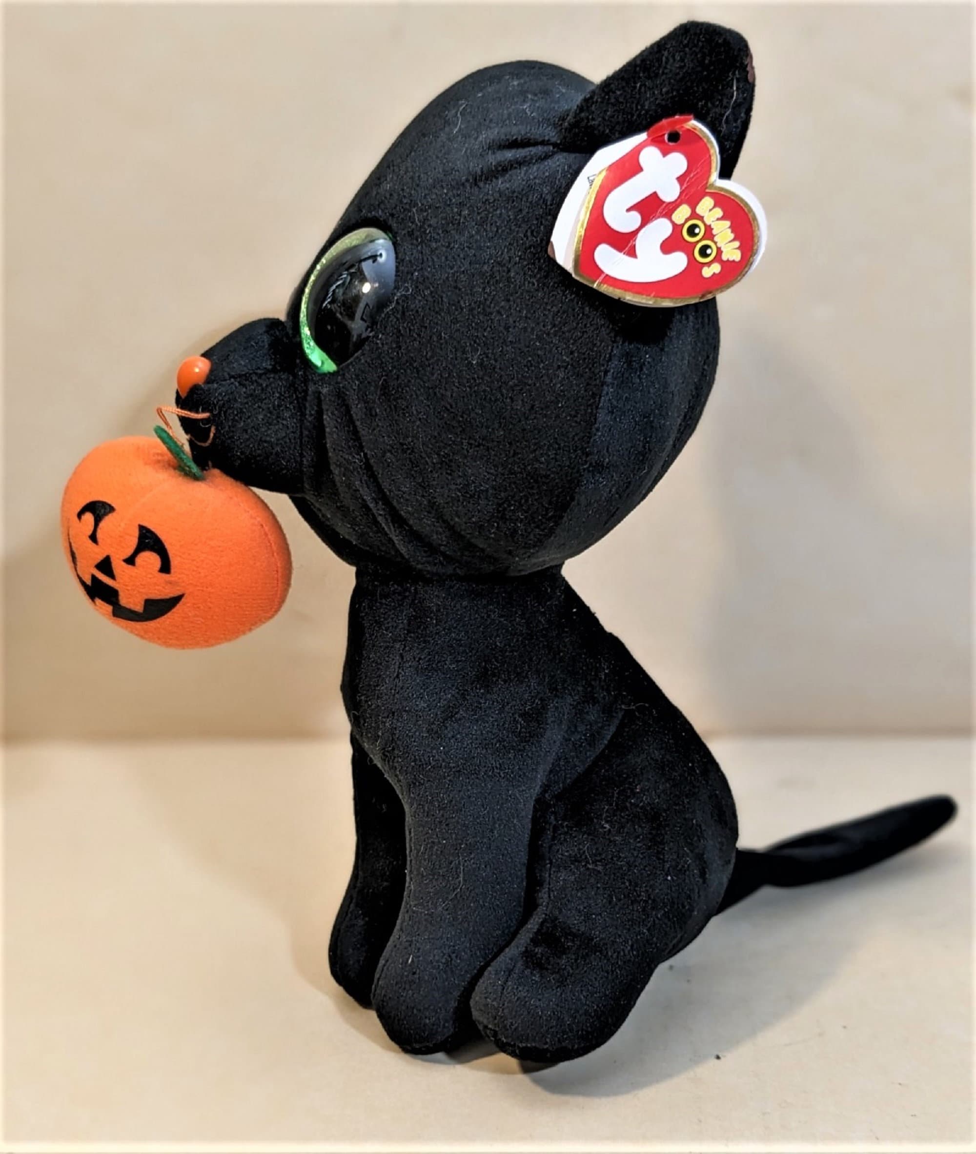 TY Beanie Boos: SHADOW the 9" Halloween Black Cat / Orange Green Glitter Eyes. With Swing Tag - Etsy