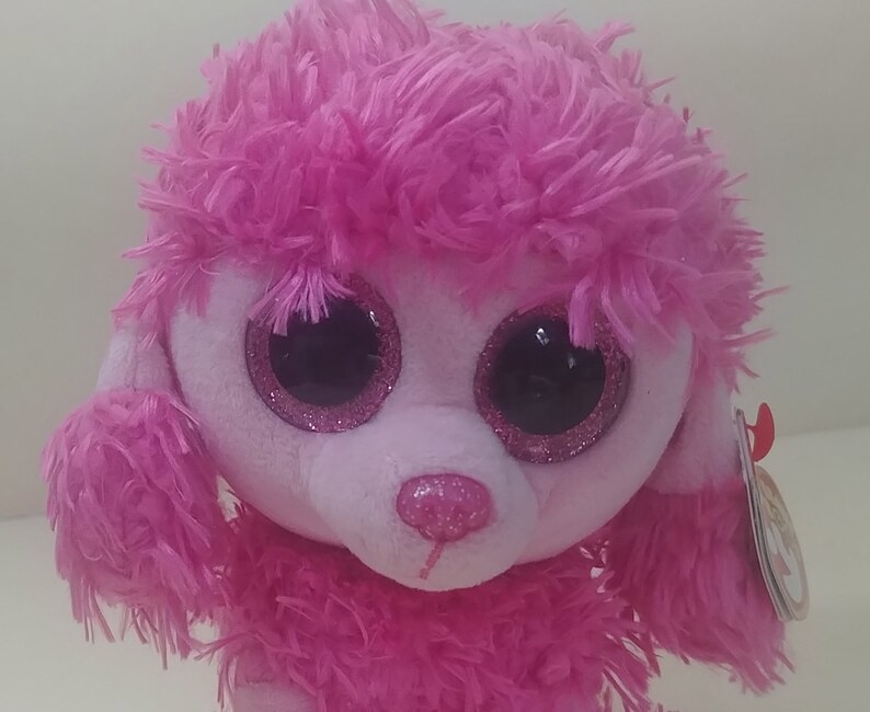 Ty Beanie Boos -the 2 POODLE Dogs PATSY and MANDY (the Pink and Blue ...