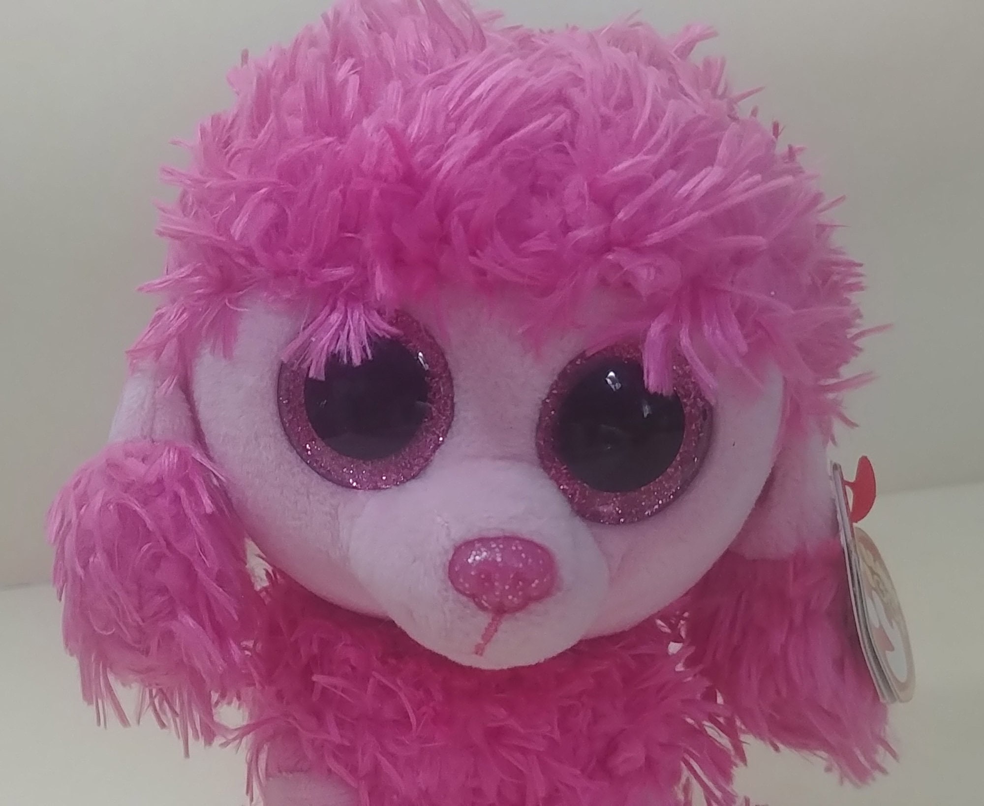 Ty Beanie Boos -the 2 POODLE Dogs PATSY and MANDY (the Pink and Blue ...