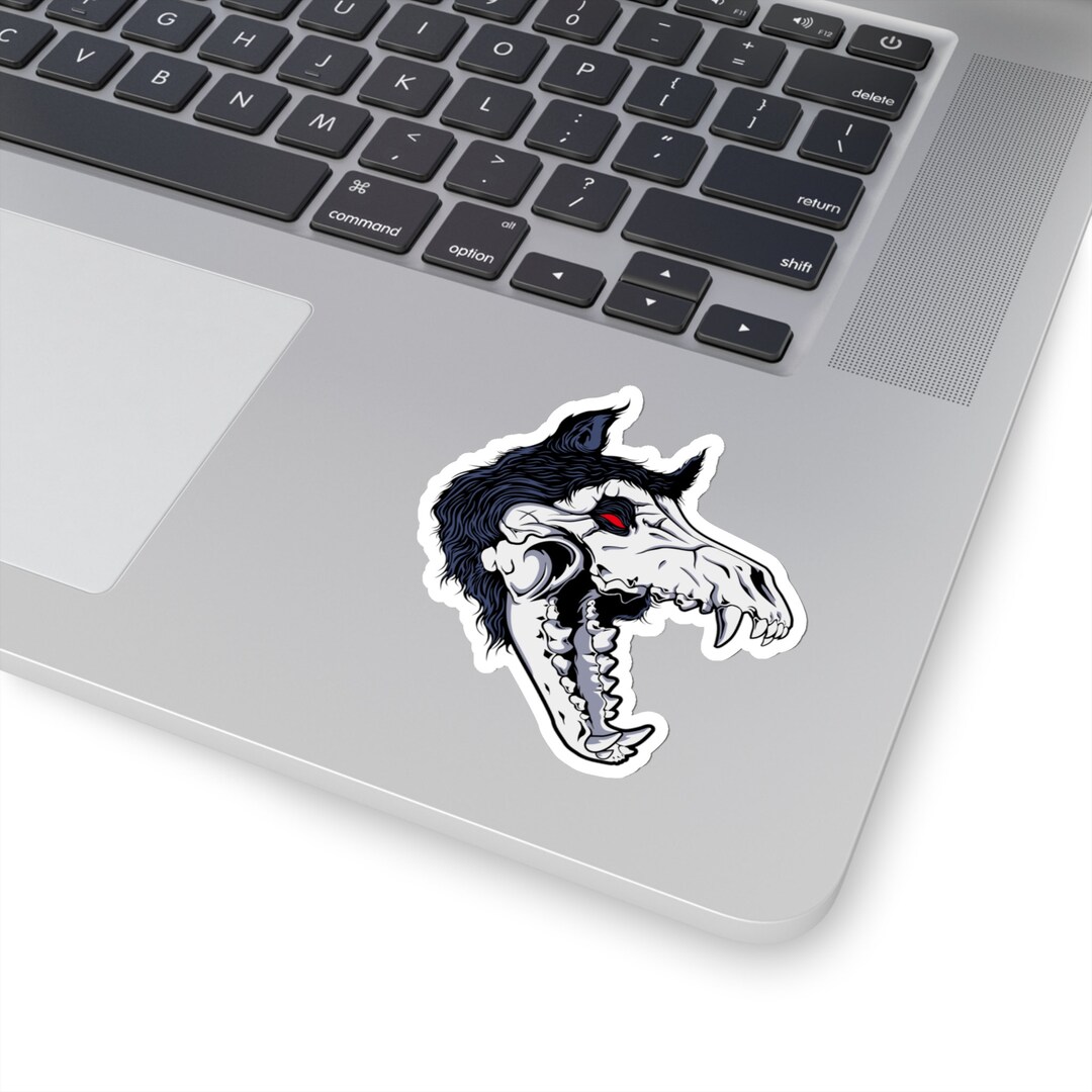 Wolf Laptop Sticker Zombie Sticker for Laptop Zombie Wolf Sticker for ...