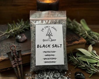 Witch’s Black Salt – Protection, Banishing, Curse Breaking, Ritual ...