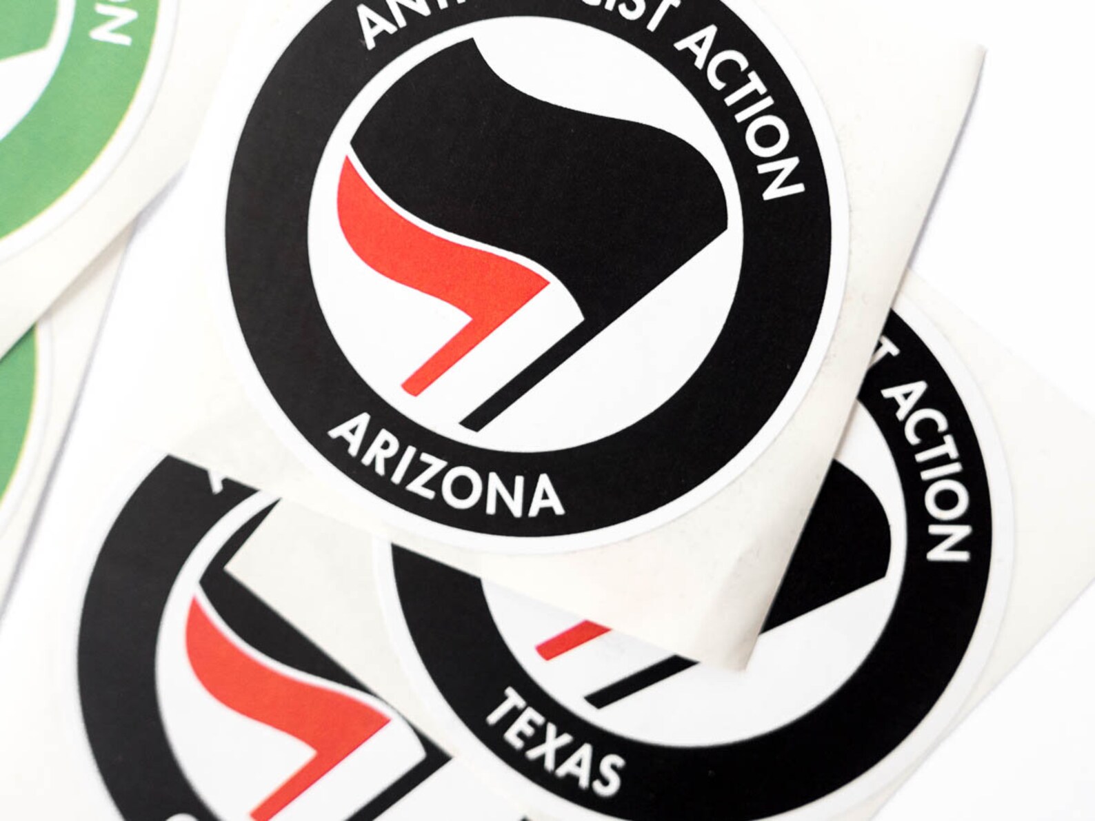 Custom Printed Antifa Flag Logo Sticker 12x Anti-Fascist | Etsy