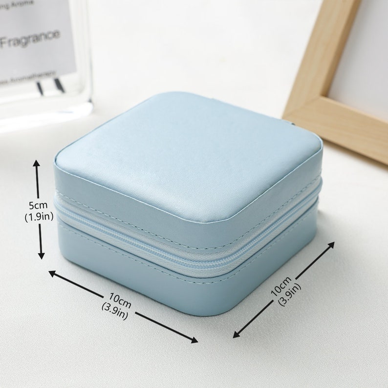 Personalized Birth Flower Jewelry Box, Leather Jewelry Box, Custom ...