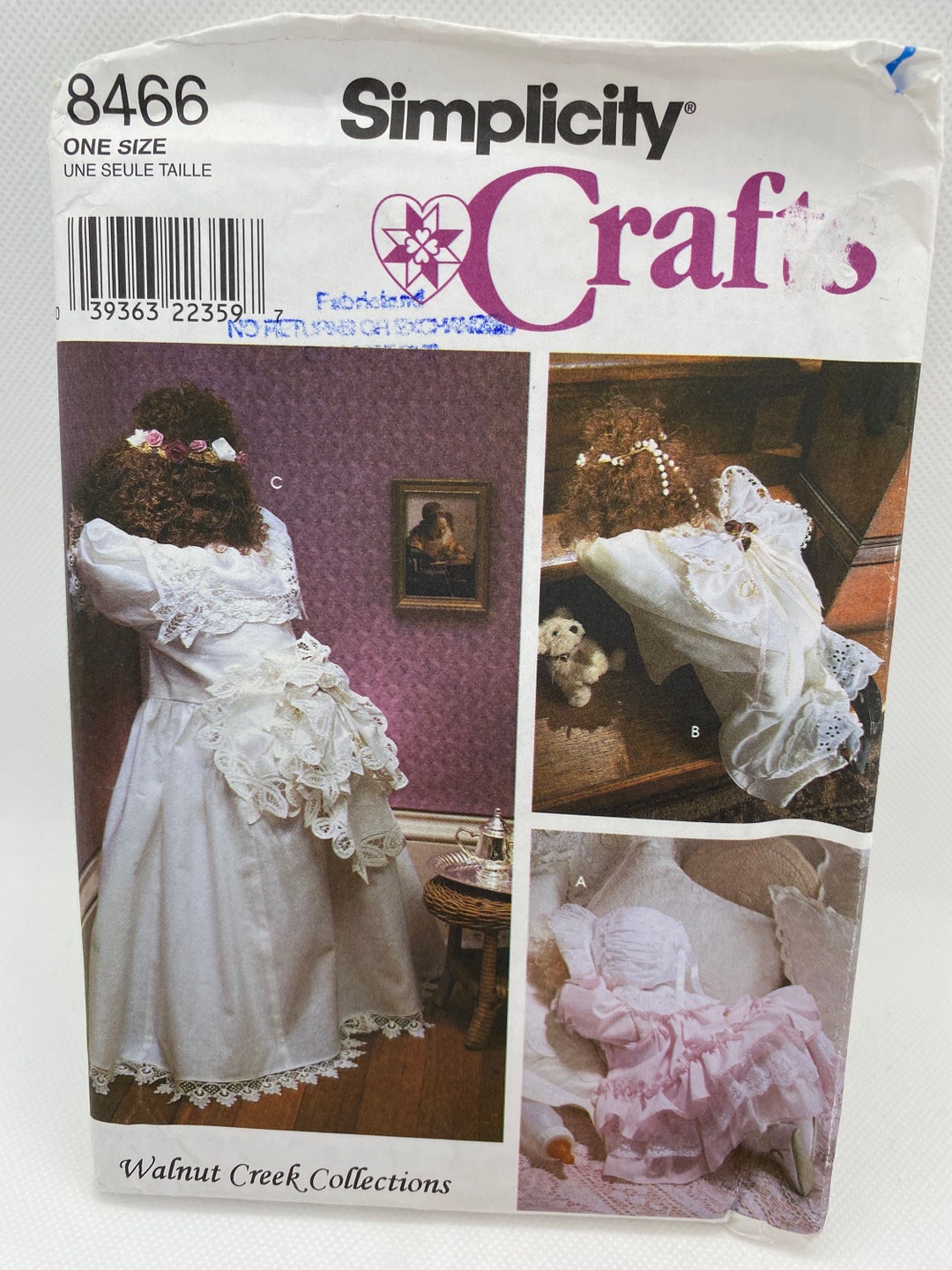 Simplicity Crafts 8466 Dolls and Clothes - Etsy