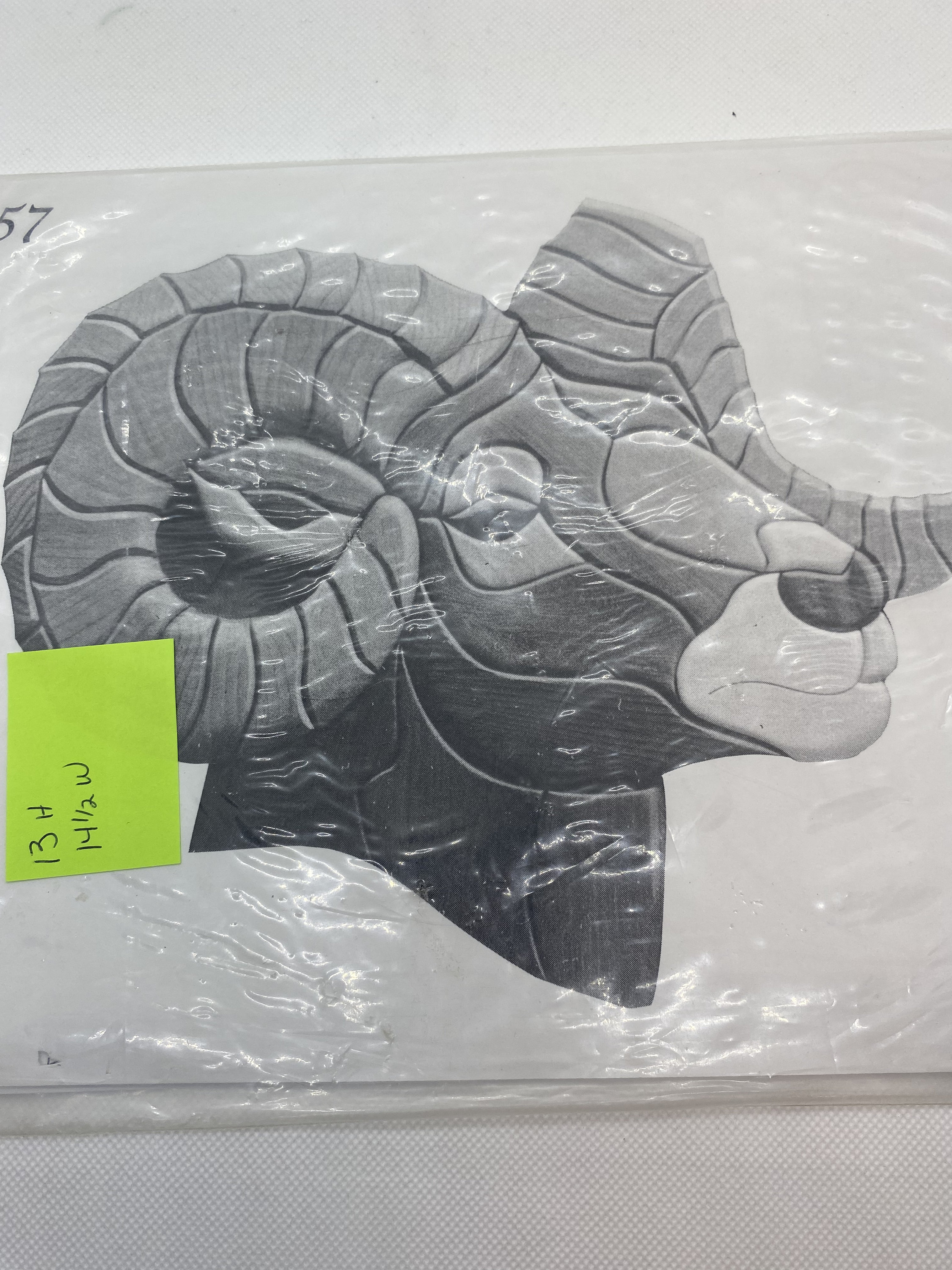 Intarsia Woodworking Pattern Ram Head - Etsy