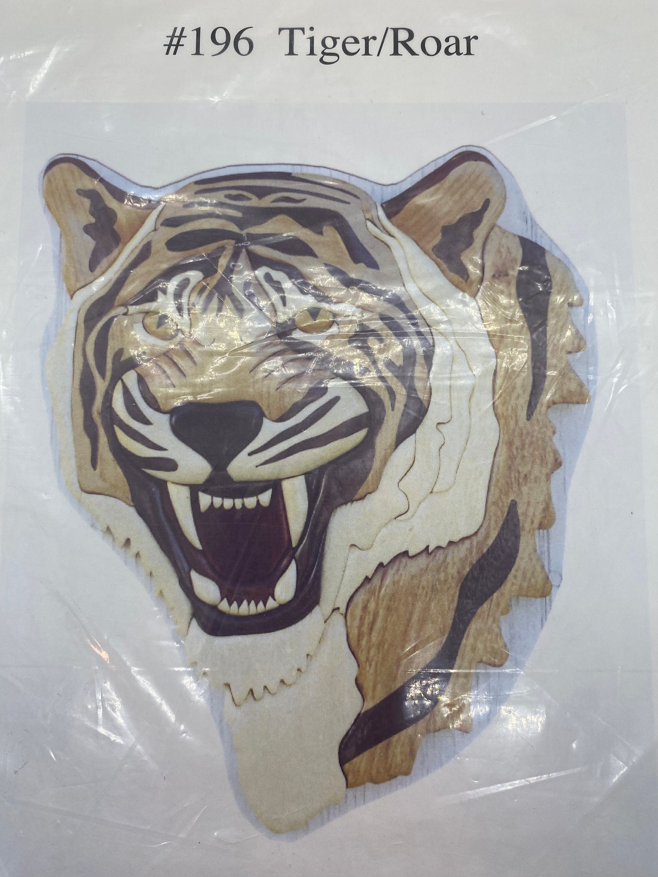 Intarsia Tiger Woodworking Pattern 196 - Etsy