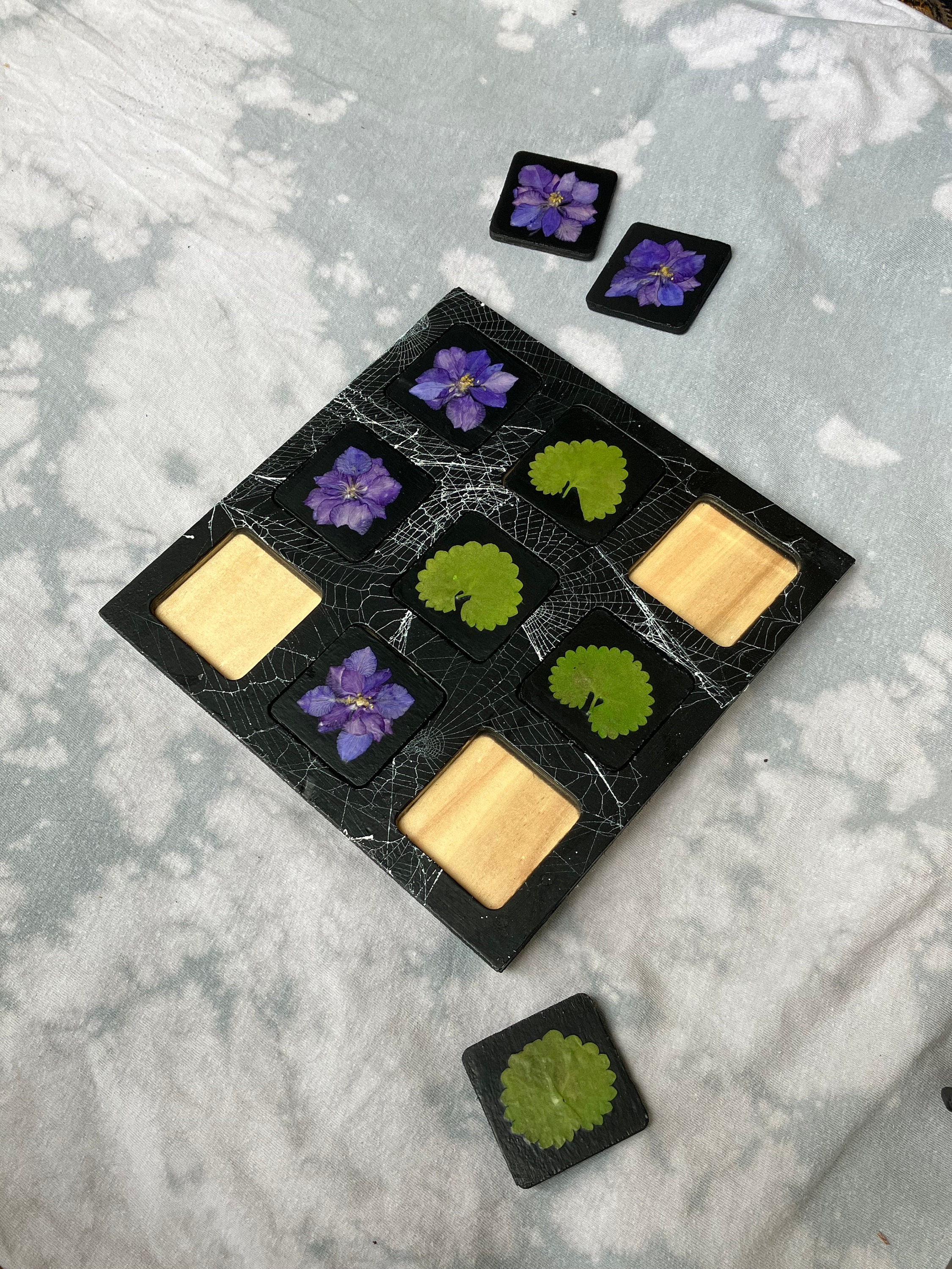 Tic Tac Toe, Noughts and Crosses Board, With Cobwebs and Preserved ...