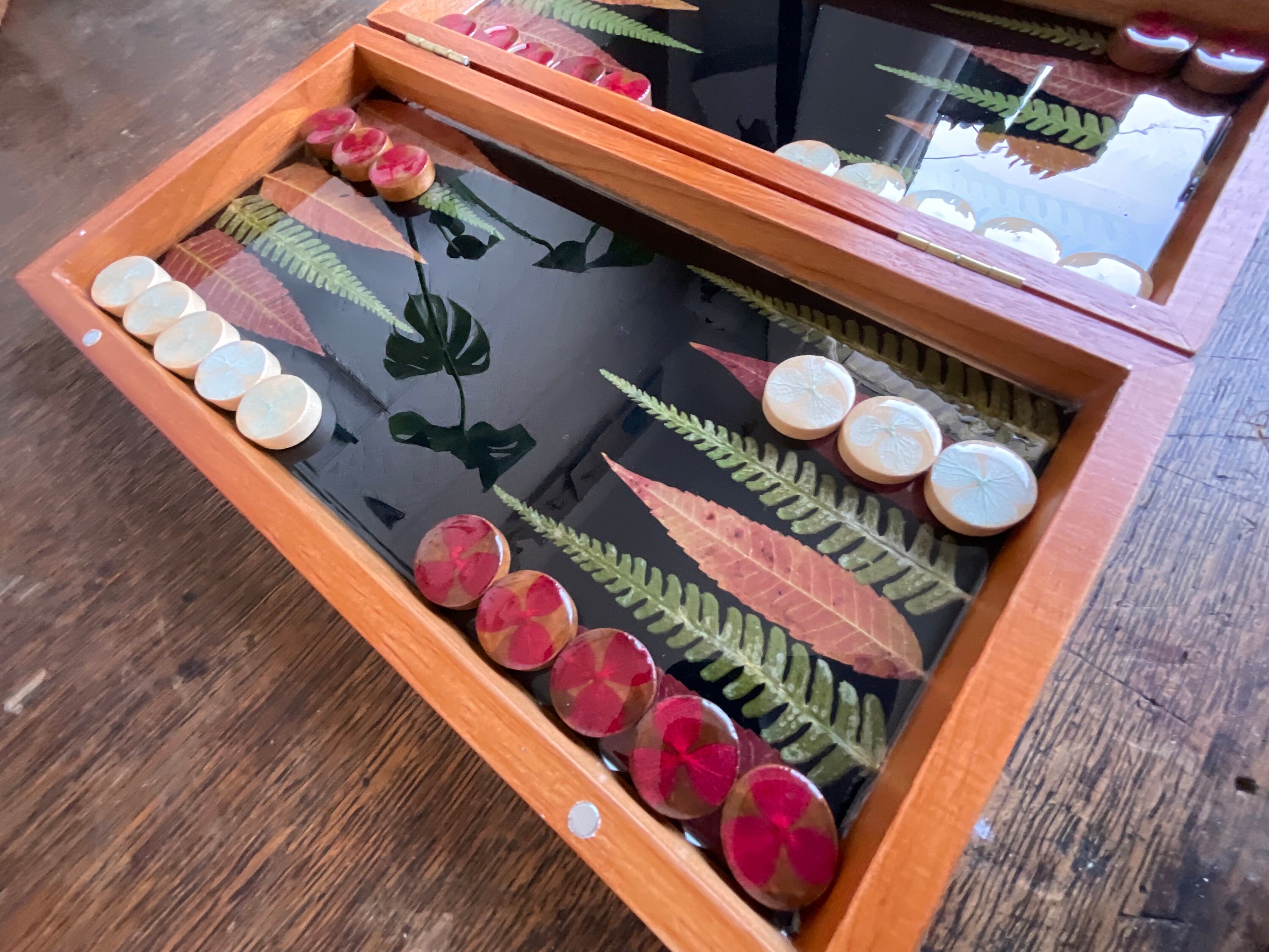 3 Petal Pressed Hydrangea Flower Counters Botanical Game | Etsy