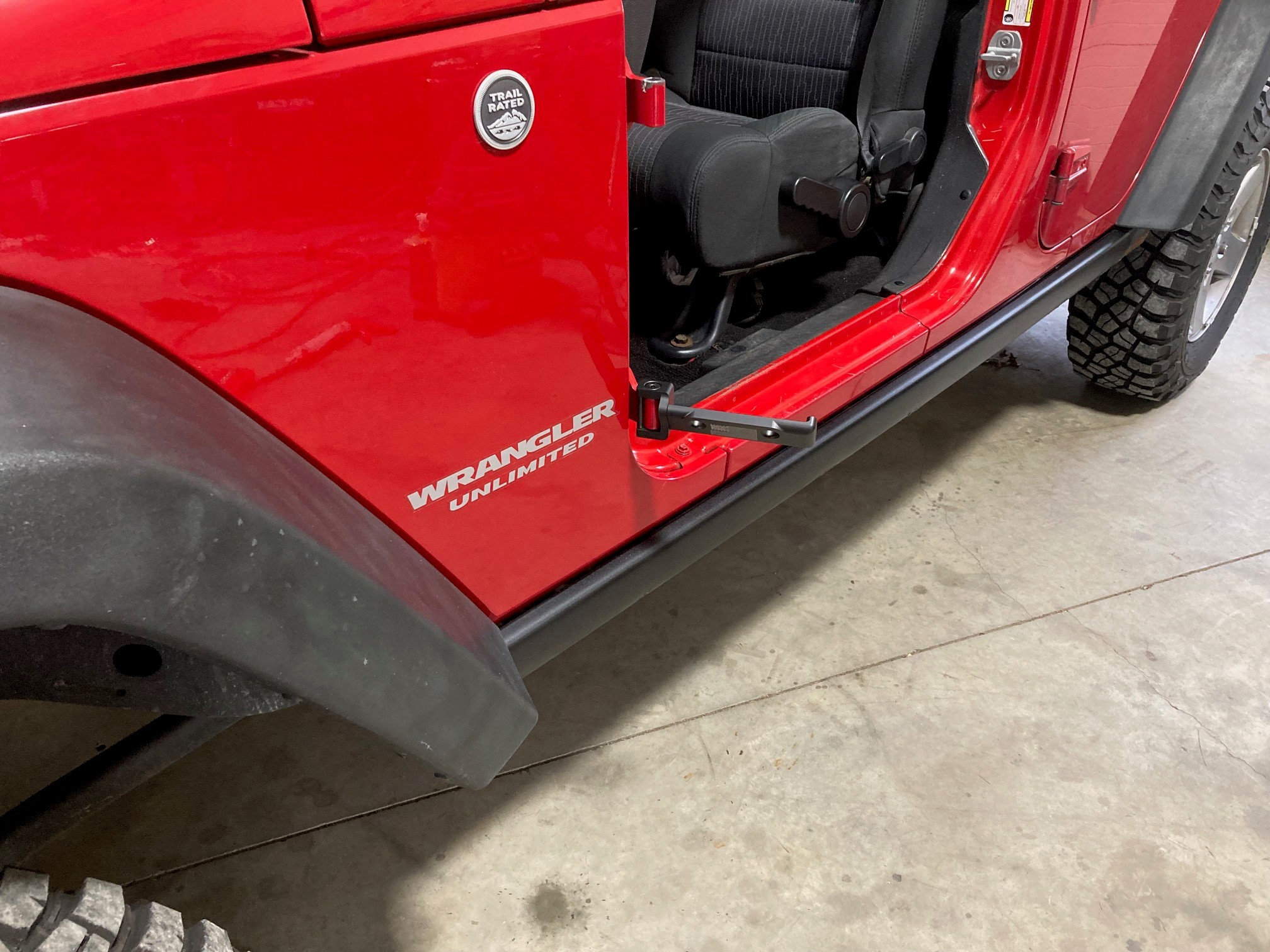 2007-present Jeep JK JL Gladiator Door Hinge Foot Rests Foot Pegs ...