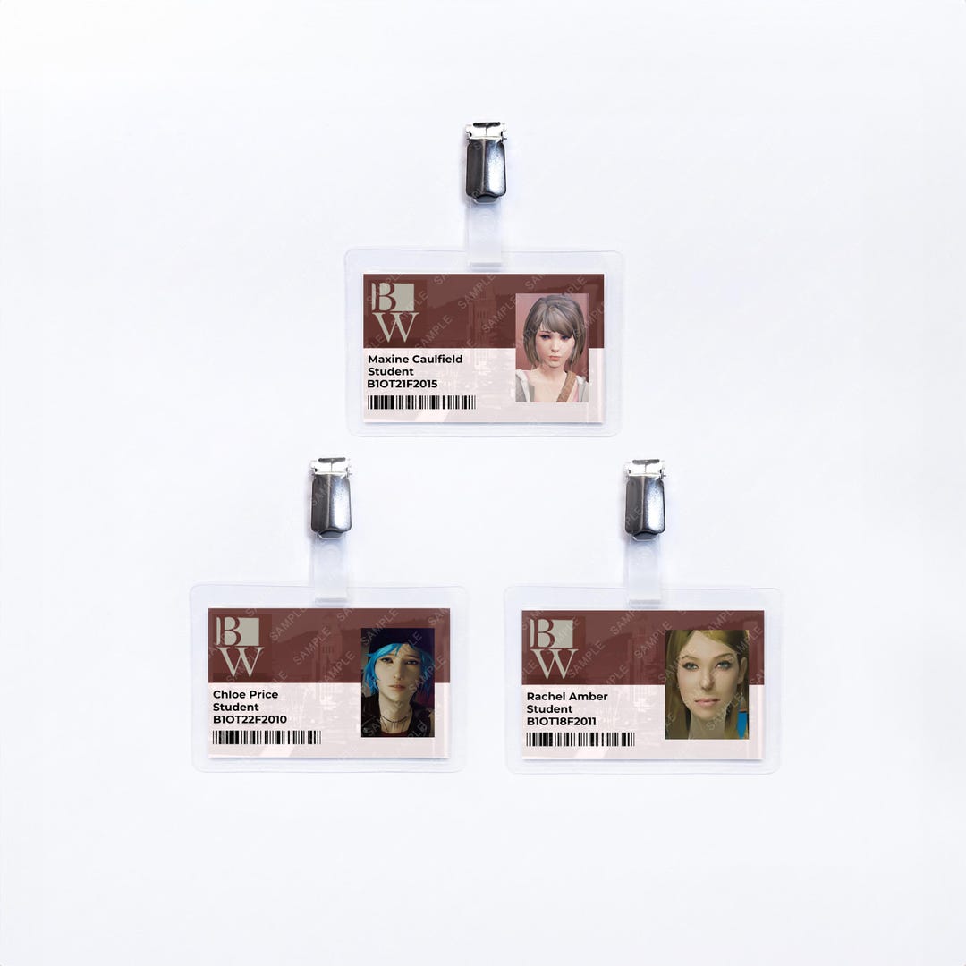 Blackwell Academy 3 Pack Max Caulfield Chloe Price Rachel Amber Student ...