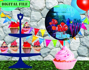Nemo Cupcake Toppers - Etsy