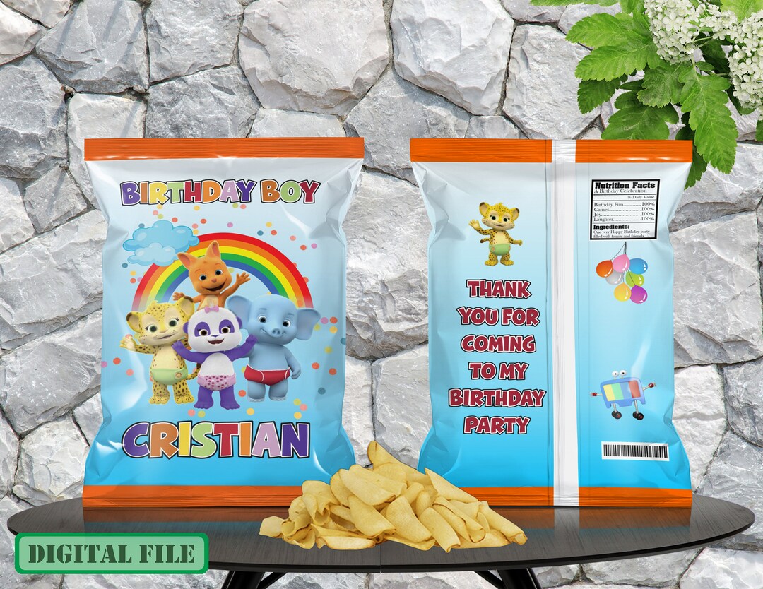 Word Party Chip Bags, Word Party Favors, Word Party Birthday, Word ...