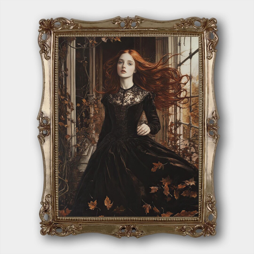 Pre Raphaelite Autumn Digital Download Print Original Gothic Victorian ...