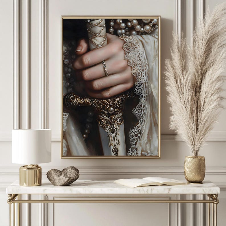 The Sword Digital Download Print Moody Victorian Painting Fine Art ...