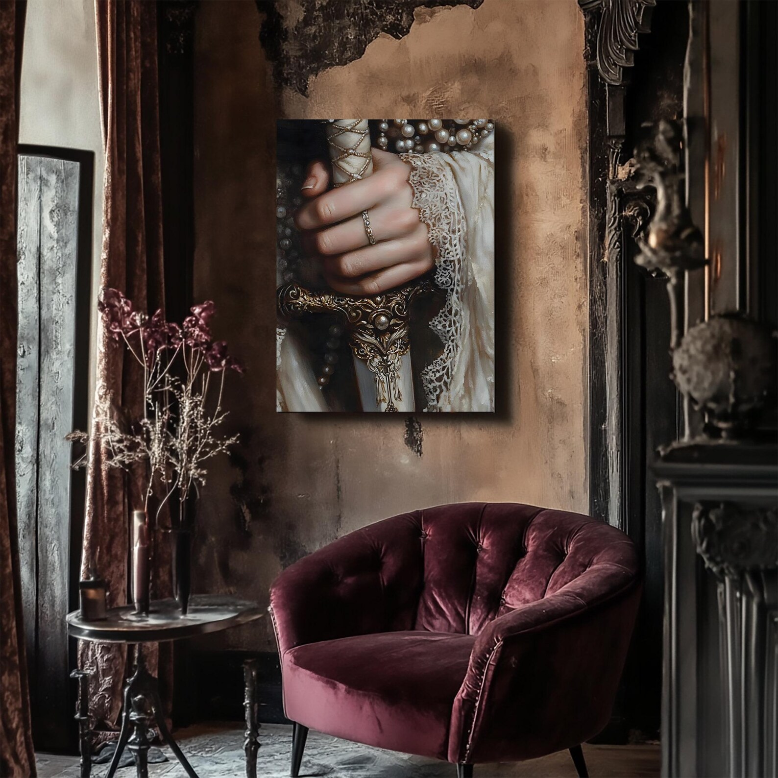 The Sword Digital Download Print Moody Victorian Painting Fine Art ...