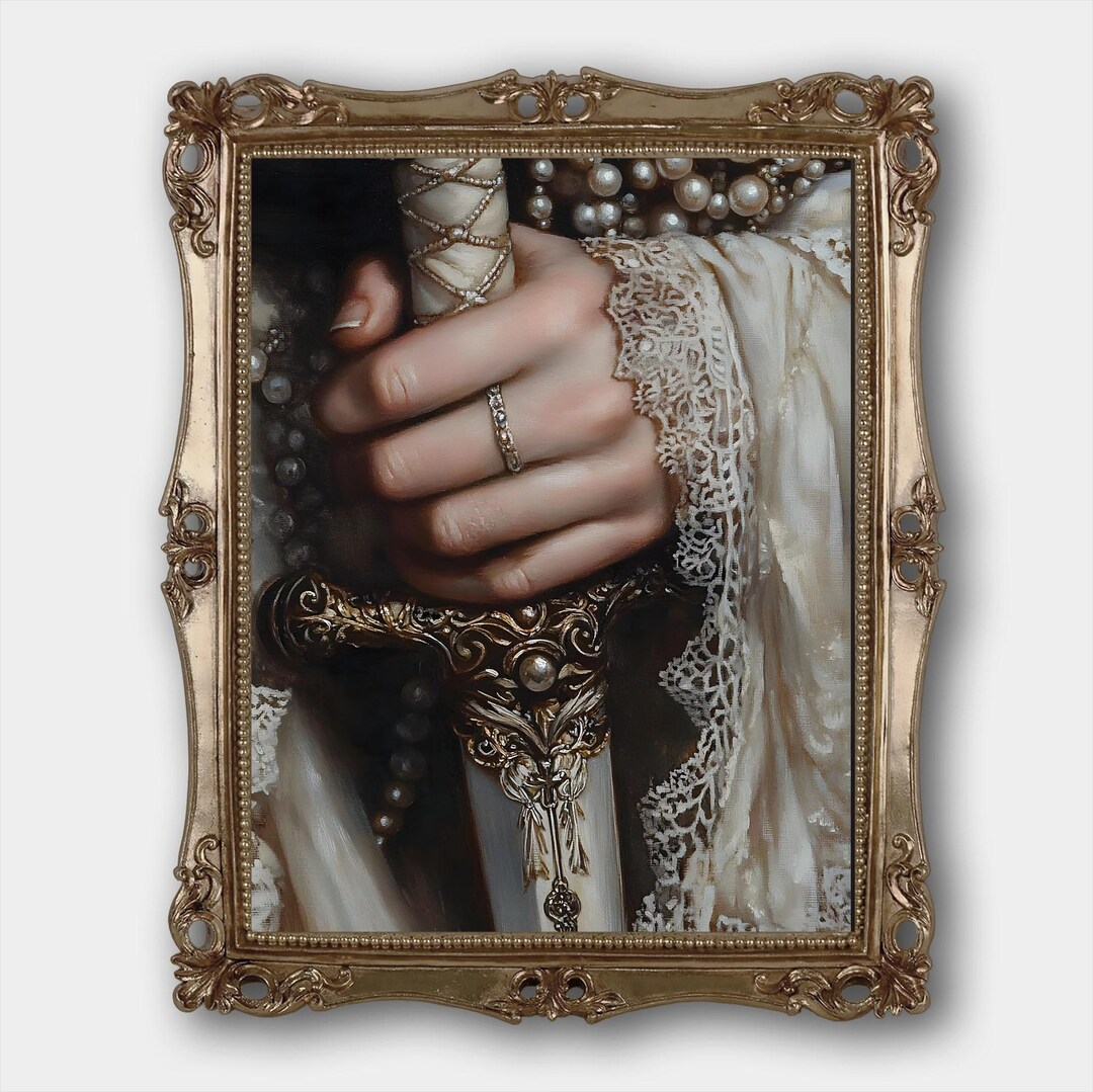 The Sword Digital Download Print Moody Victorian Painting Fine Art ...