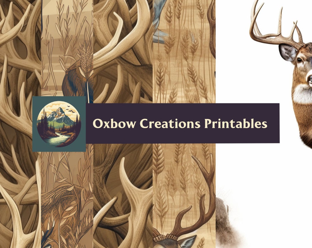 Whitetail Deer Hunting Tiled Collection, Printables, Patterns 1024x1024 ...