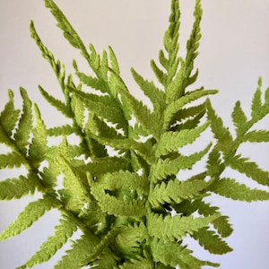 Felt Fern Leaf Stem, Artificial Fern, Felt Flower Bouquet Filler ...