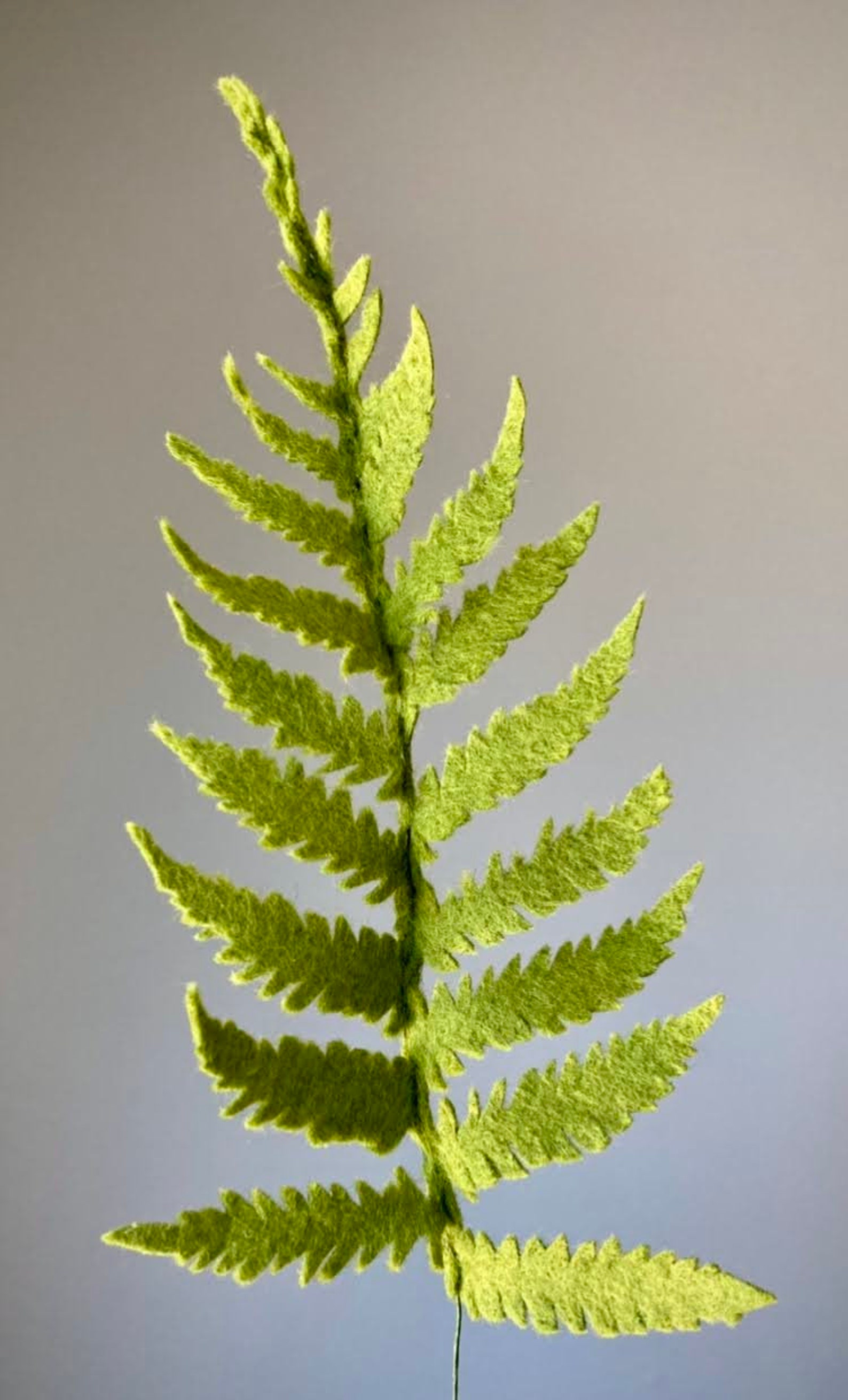 Felt Fern Leaf Stem Artificial Fern Felt Flower Bouquet - Etsy