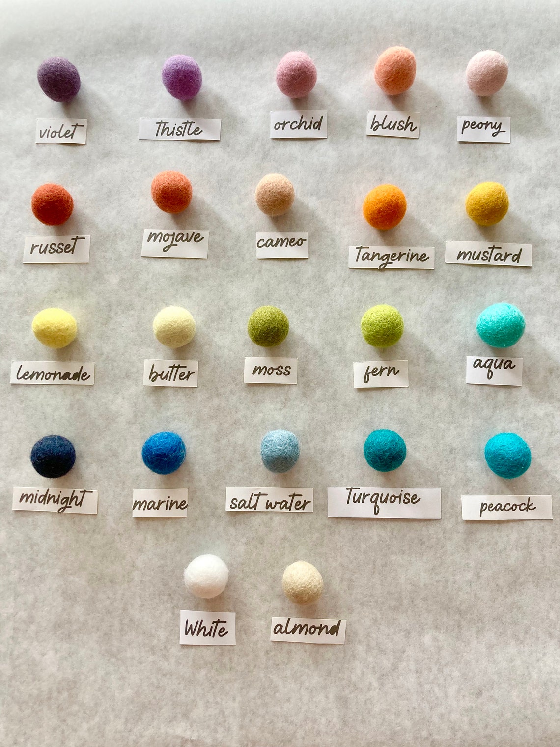 Felt Billy Balls Single Stem Custom Color Felt Flower - Etsy