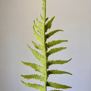 Felt Fern Leaf Stem, Artificial Fern, Felt Flower Bouquet Filler ...