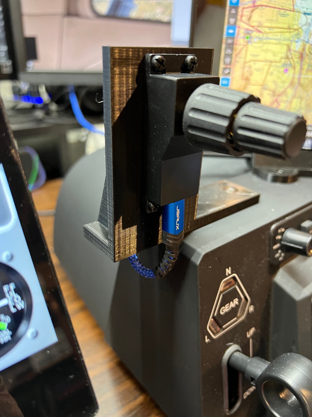Knobster Mount Designed for Honeycomb Alpha Yoke and Bravo Throttle ...
