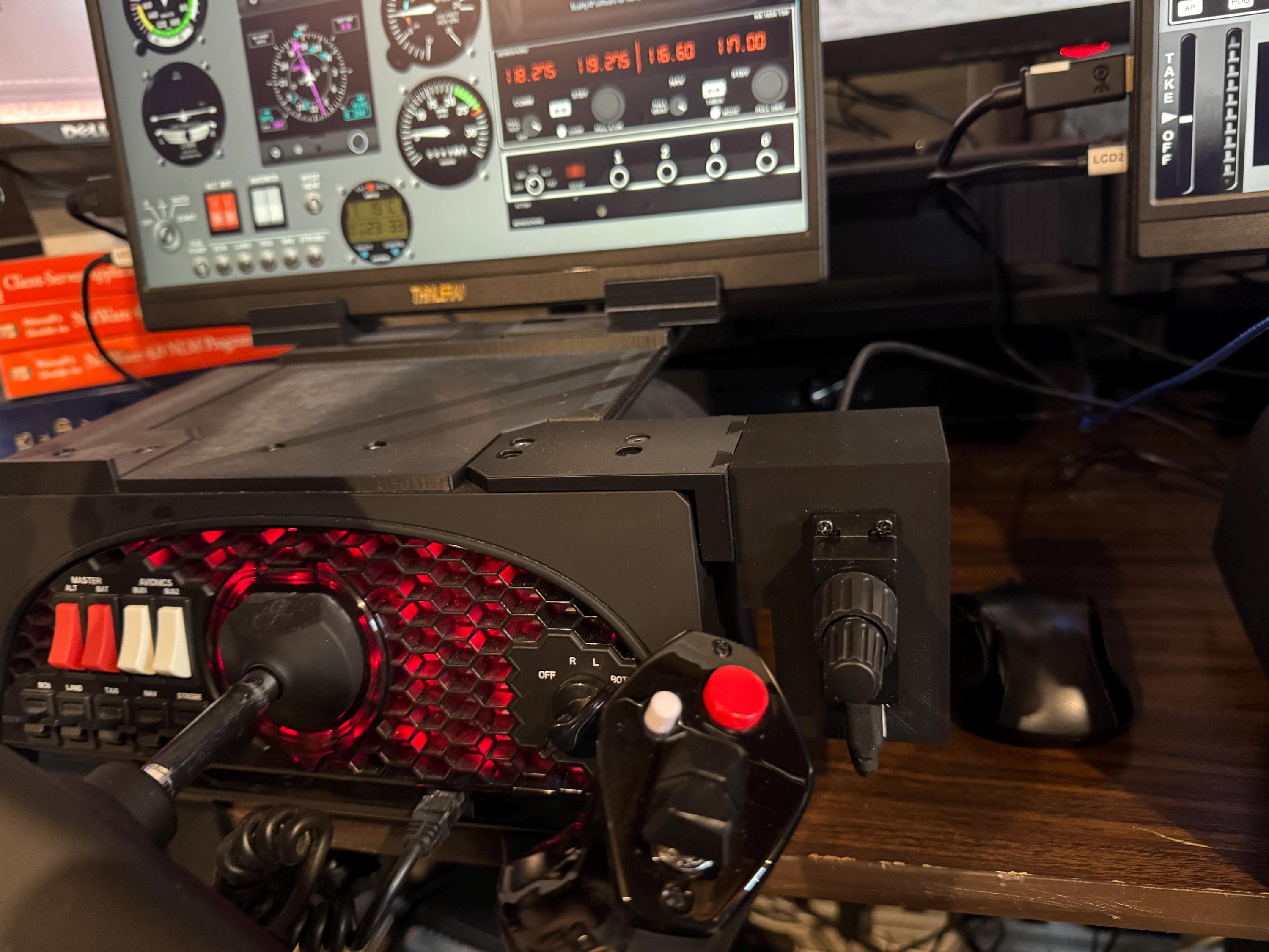 Knobster Side Mount Designed for Honeycomb Alpha Yoke and Bravo ...