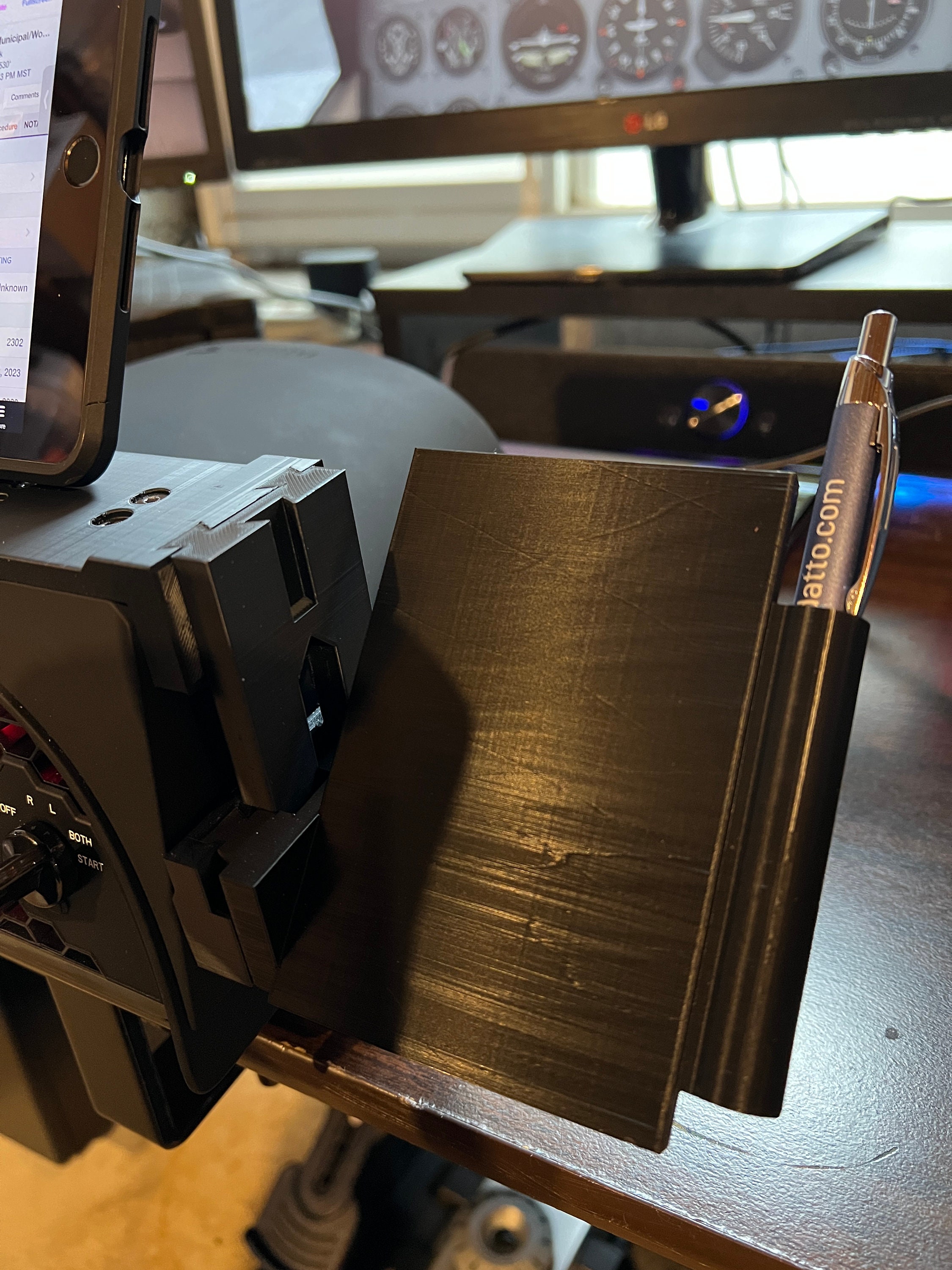 Notepad Mount for Honeycomb Alpha Yoke and Bravo Throttle Quadrant - Etsy