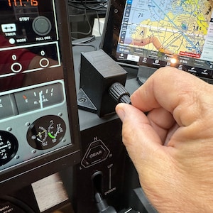 DIY Knobster W/honeycomb Mount for Honeycomb Alpha Yoke and Bravo ...