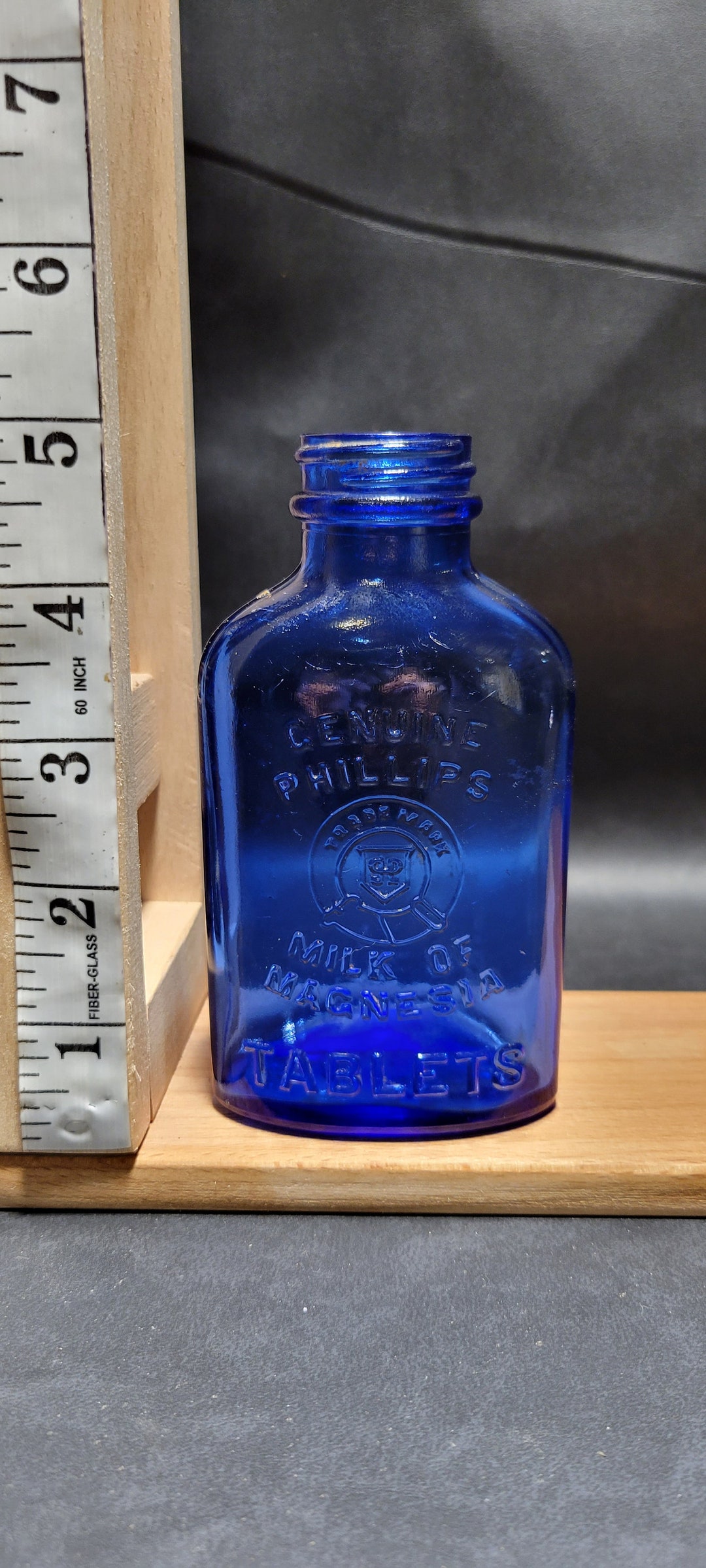 Milk of Magnesia Tablets Cobalt Jar 1940s - Etsy