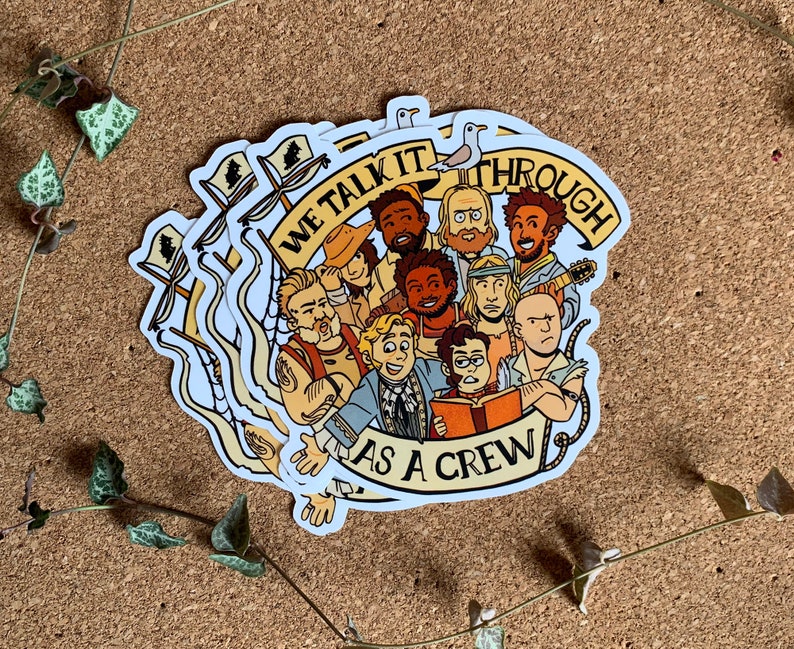 As a Crew Vinyl Sticker - Etsy
