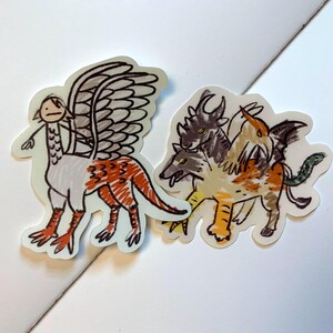 Sketchbook Chimera Sticker Set - Etsy