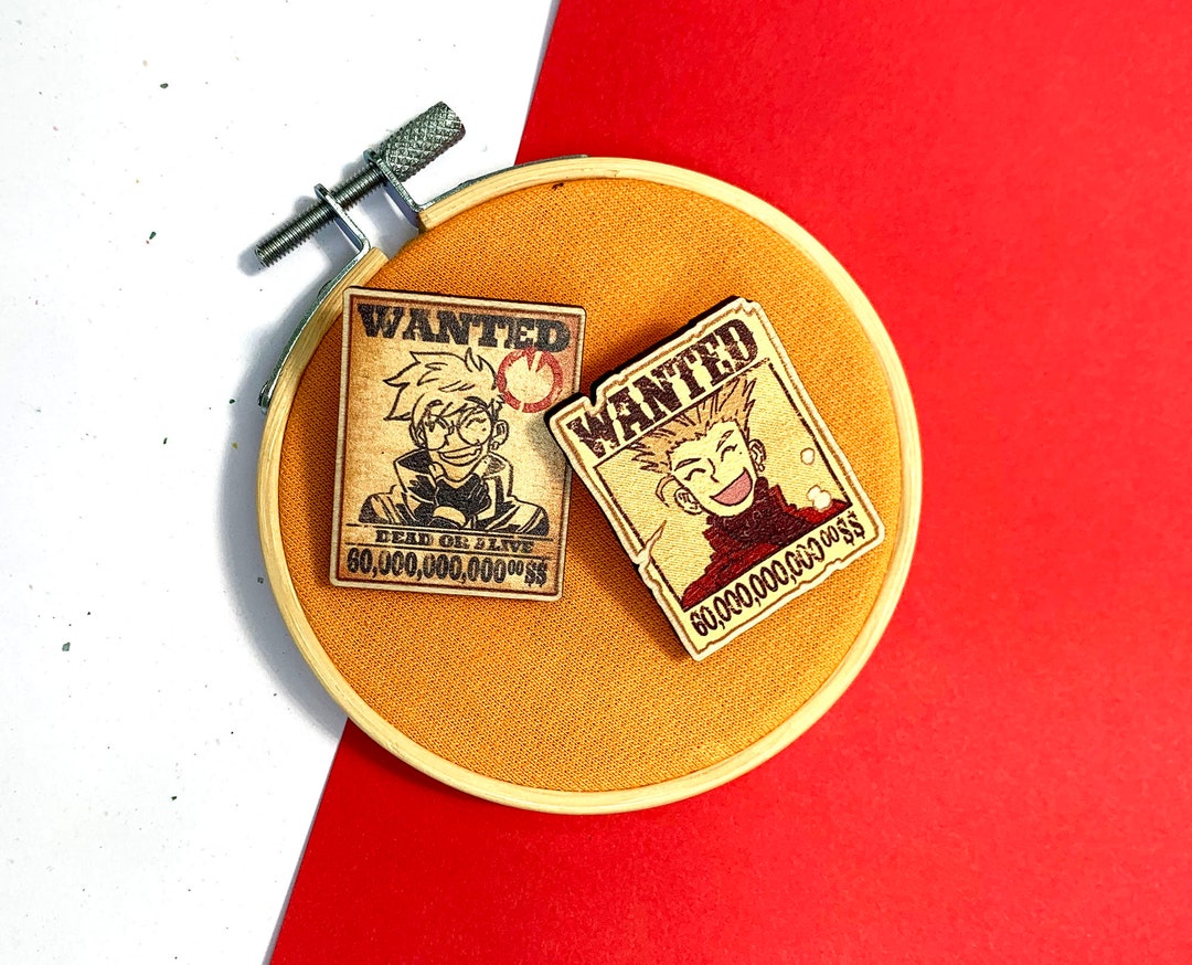 Space Western Wooden Wanted Poster Pin - Etsy