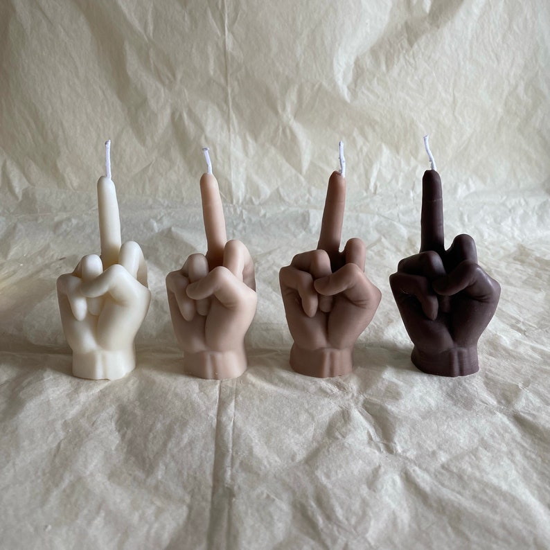 Middle Finger Candle I Middlefinger Candle I Funny Candle I Sculptural ...